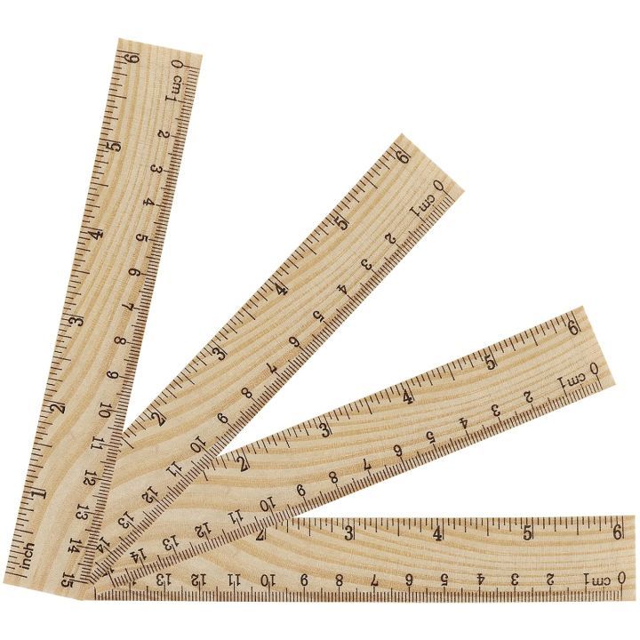 Wooden Scale 6 and 12 inch (Fine Quality) | Daraz.pk