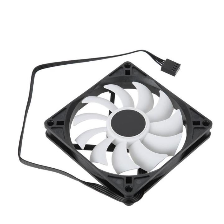 PC Case Chassis Fan 4PIN DRGB Halo CPU Cooling Fan Cooler Radiator 12cm ...