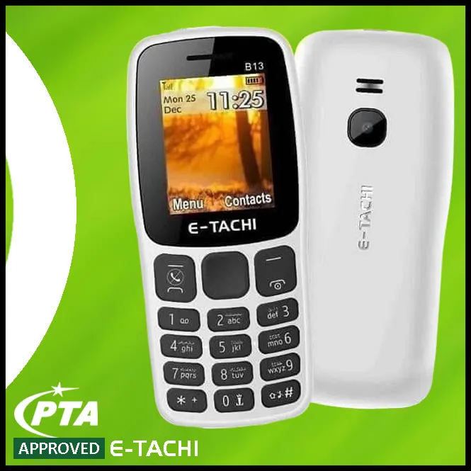 E Tachi B13 Mobile Phone - Double SIM - Camera - Torch - 1200 mAh - 1. ...