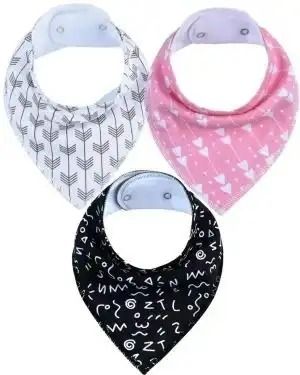 GP High Quality Cute Baby Triangle Bib with Button Tikon Bib Kids ...