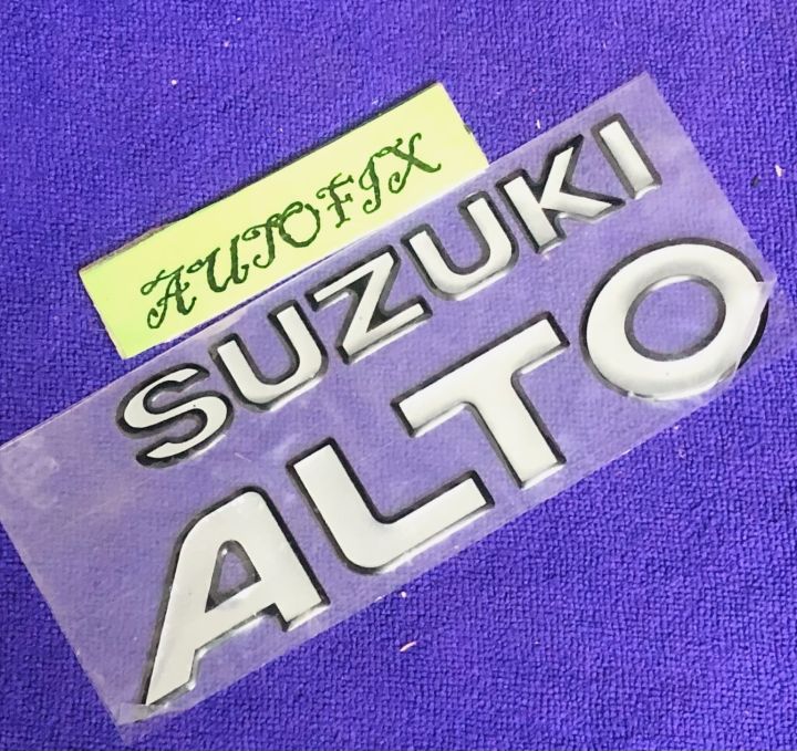Suzuki Alto 1000cc rear pvc stickers Grey 01 PC | Daraz.pk