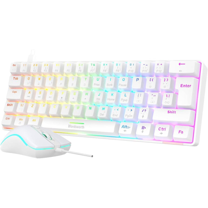 Wordsworth Mechanical Gaming Keyboard and Comfortable Mouse combo With ...