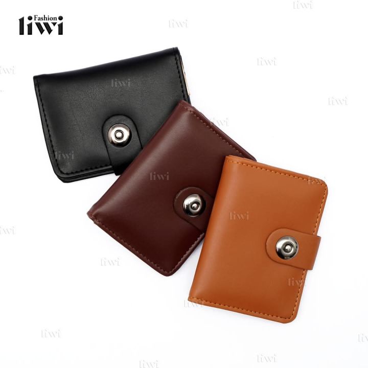 Premium Bifold Mini Wallet - Slim Synthetic Leather Card Holder with ...
