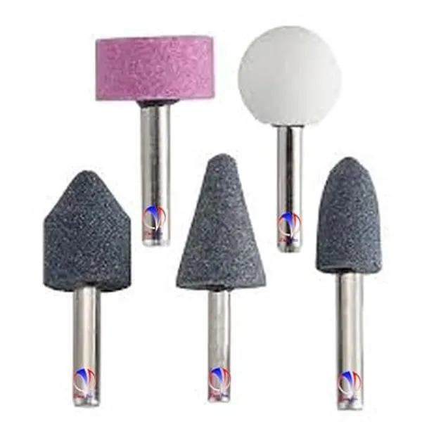 5Pcs Mounted Stone Rotary Tool Grinding Wheels Bit Set(1/4" (6mm ...