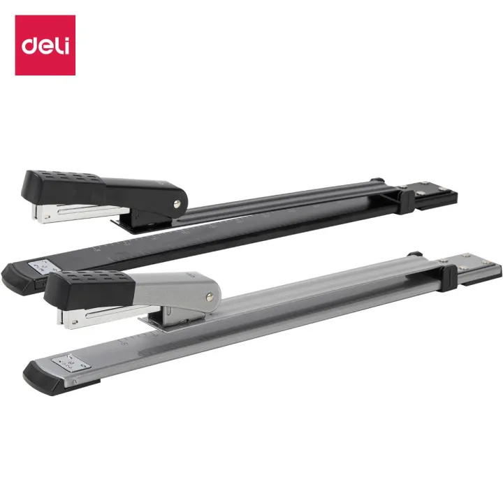 Deli 0334-Long Arm- Long Reach Half Strip Heavy Metal Stapler | Daraz.pk
