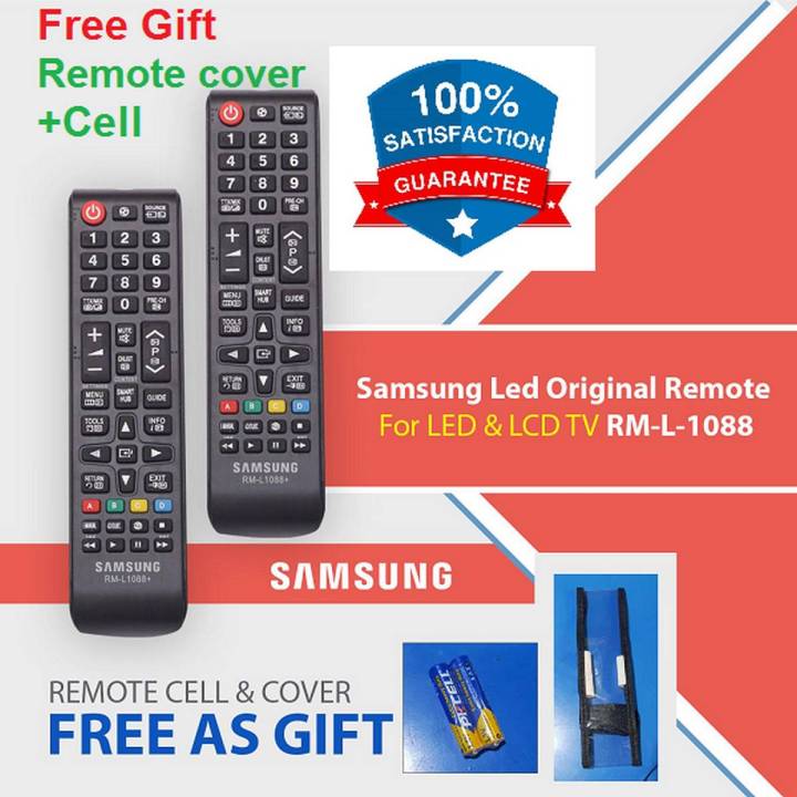 SAMSUNG Remote For LED & LCD TV with Free Cell Remote cover Gift | Daraz.pk