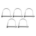 2Pcs New Galvanized Locking Pins Carbon Steel With Spring Lock Tubular ...