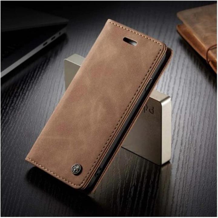CaseMe Retro Leather Case for iphone 12 pro Book Style Flip Wallet ...