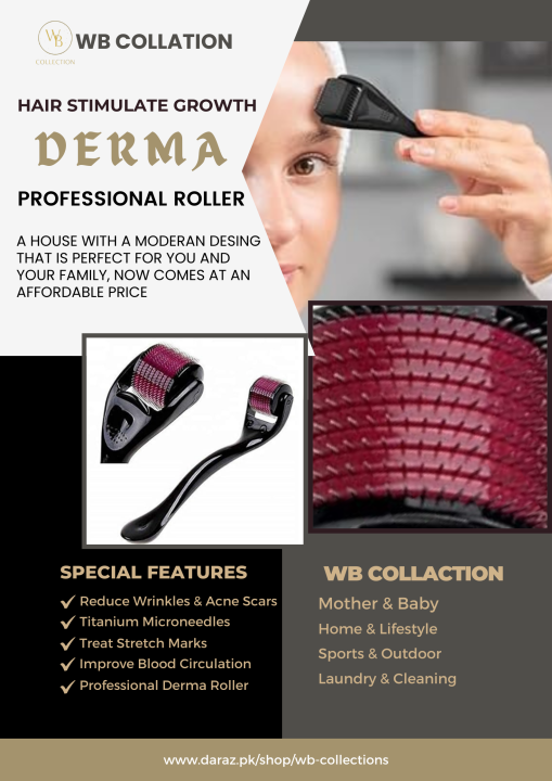 Safe & Effective Boost Hair Growth Derma Roller | Daraz.pk