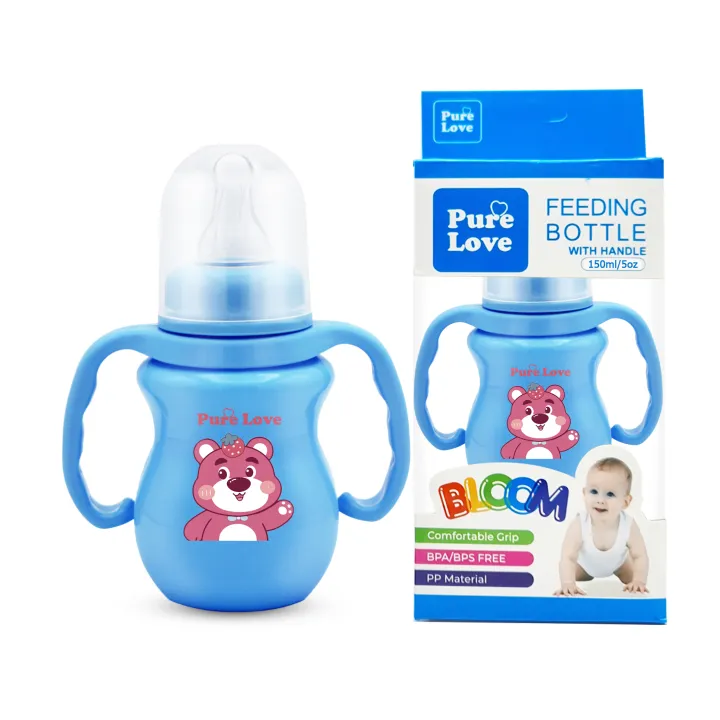 Pure Love Baby Feeding Feeder Bottle Coloured Bloom Series -150ml/5oz ...