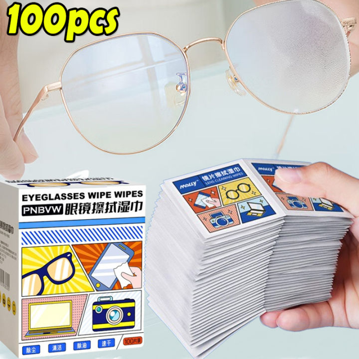 Head wipe cloth, sight glasses, camera mirrors, glasses cleaner, 10-100 ...