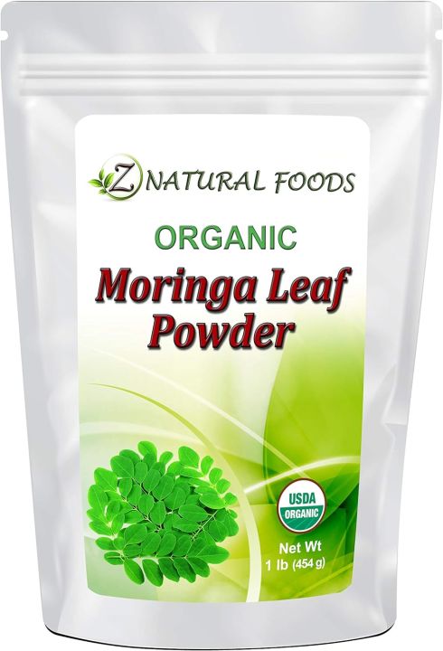 Pure, Raw Moringa Powder -- 100% USDA Certified Organic, Non-GMO 350g ...