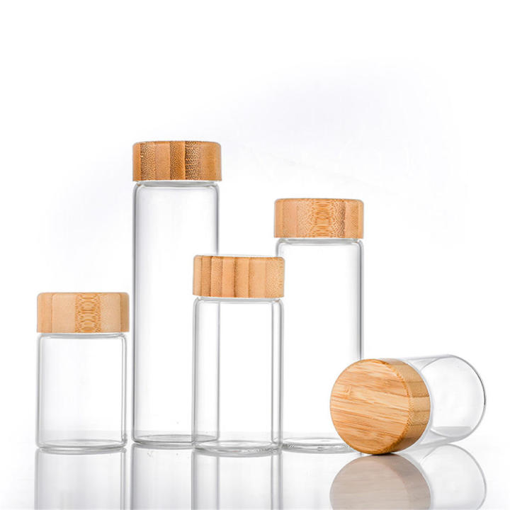 Split Bottles Glass Jar Airtight Glass 50ml-260ml Spice Jar Sealed ...