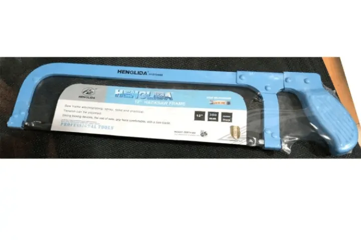 HENGLIDA Hack Saw Frame 12 inch 300 mm with sharp teeth - Non Slip ...