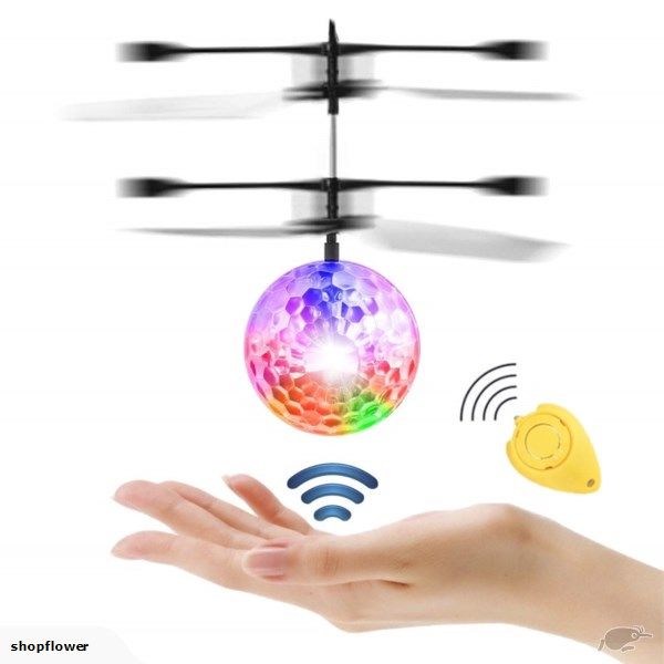 Kids Magic Electric Flying Ball Helicopter Infrared Sensor LED Light ...