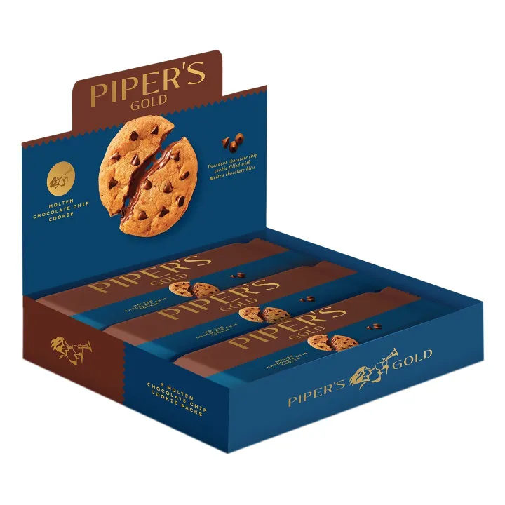 Piper's Gold EBM Molten Chocolate Chip Cookie Box Pack of 6 | Daraz.pk