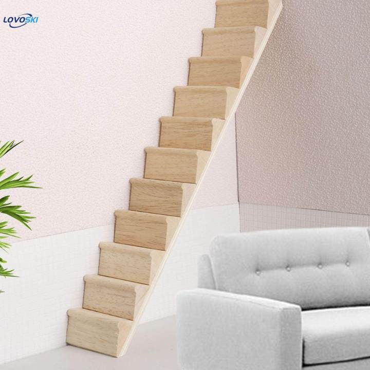 1:12 Scale Dollhouse Stairs without Handrail for Diorama Micro ...