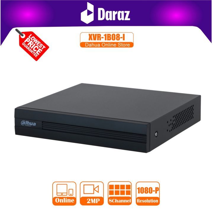 Dahua 8 Channels XVR DVR- 2MP Supported XVR1B08-i-Dahua CCTV camera DVR ...