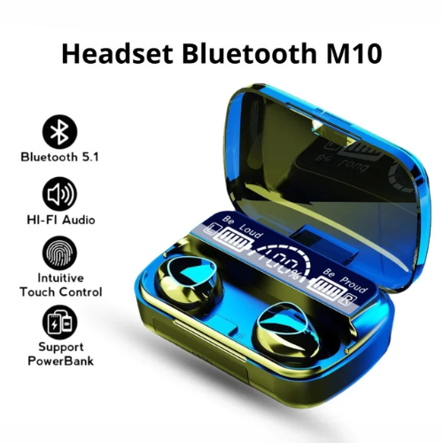 M10 Wireless Bluetooth Earbuds 3500mAh Waterproof | Touch Sensors ...