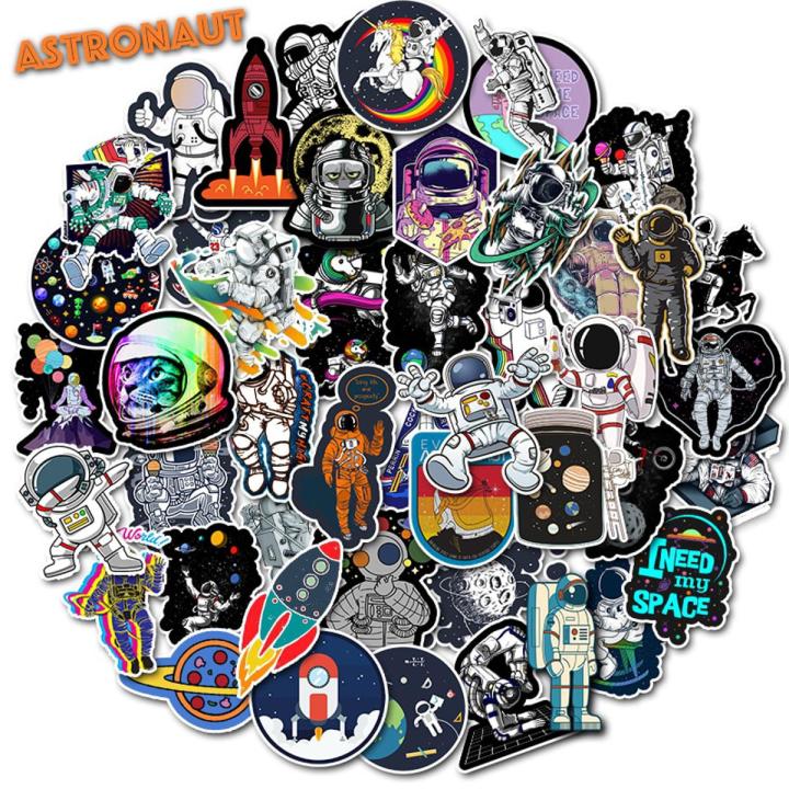 【DIV MALL】VANMAXX 50 Astronaut and Space Stars Themed Stickers ...