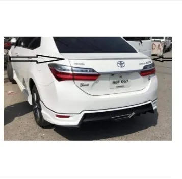 Toyota Corolla Slim Trunk Spoiler Super White Premium Rear Boot Lid Lip ...