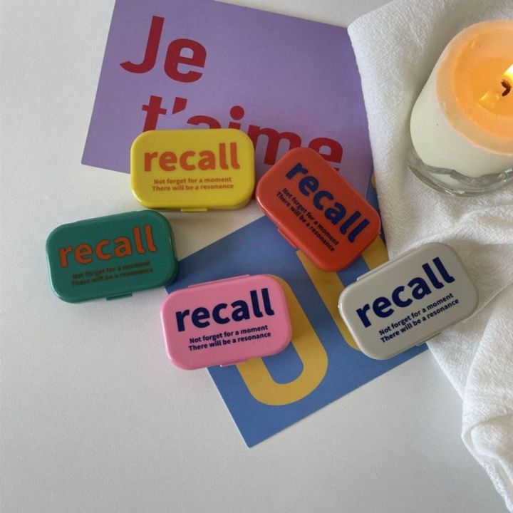 Fashion Letter Contact Lens Case Portable Cute Lens Nursing Tool Simple ...