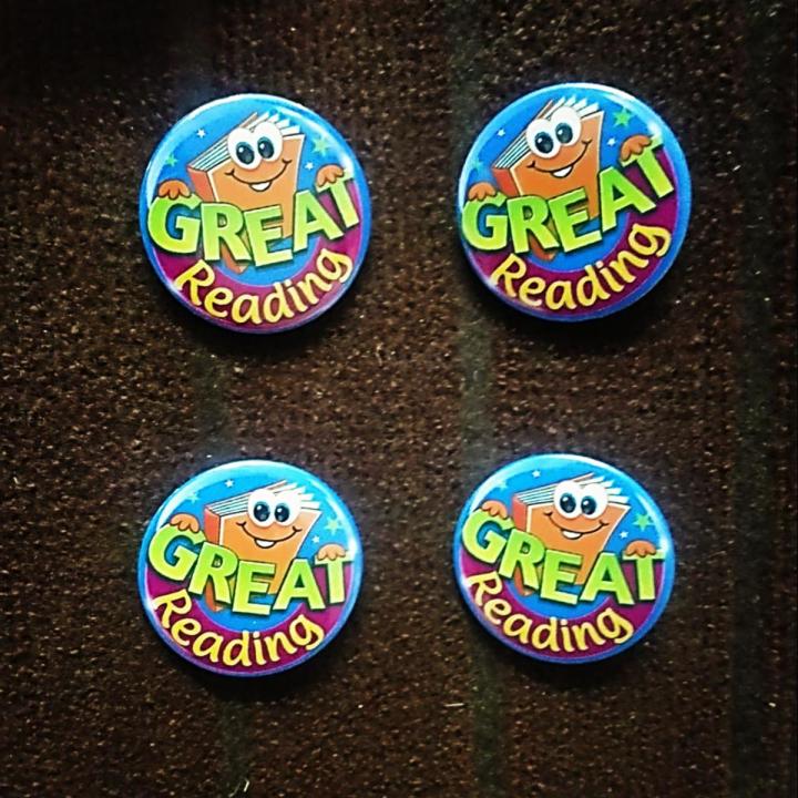 Great Reading School Motivational Badge Pack of 4 | Daraz.pk