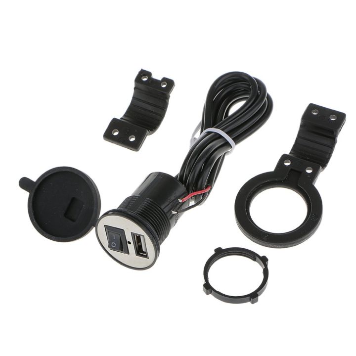 IONIX Waterproof USB Fast Mobile Charger for Bike with Switch Socket 12 ...