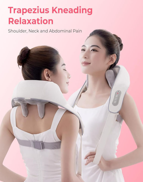Neck and Shoulder Massager With Heat And Vibration Electric ...