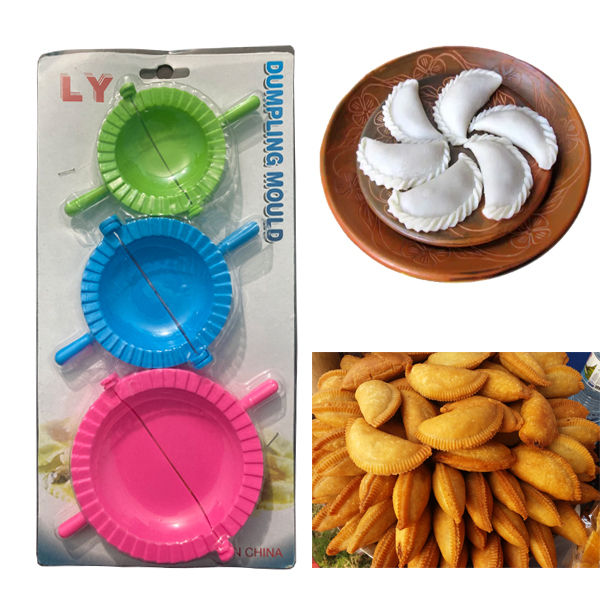 Samosa Maker/Dumpling Maker Mold Momos Maker Press 3 pcs With Different ...