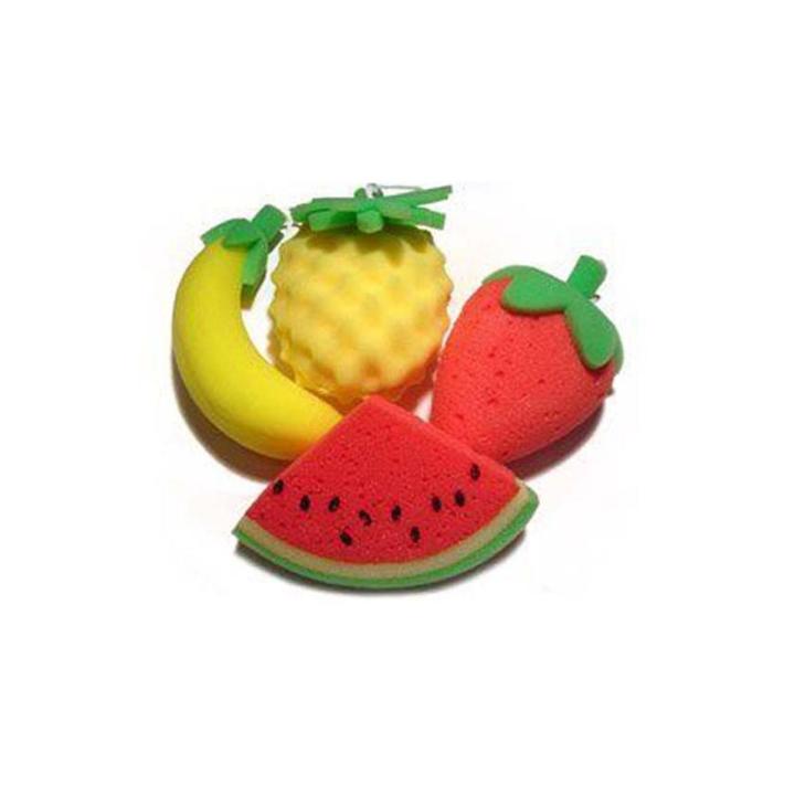 1 Pc Cute Fruit Shaped Bath Sponge For Body Cleaning Lovely Baby Body ...