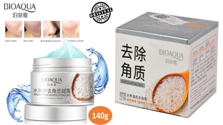 Bioaqua Brightening & Exfoliating Rice Gel Face Scrub 140ml | Daraz.pk