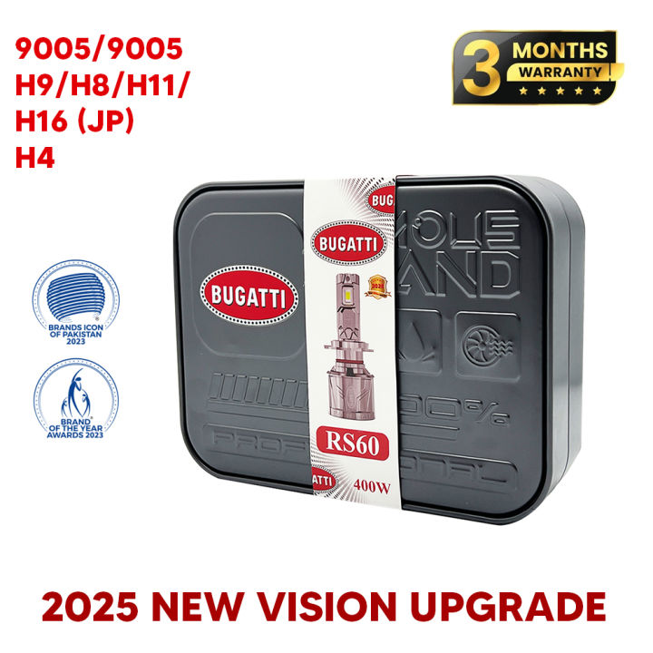 Bugatti RS60 Car Led 40000LM 6500K - 400W - 2025 New Edition (3 Month ...