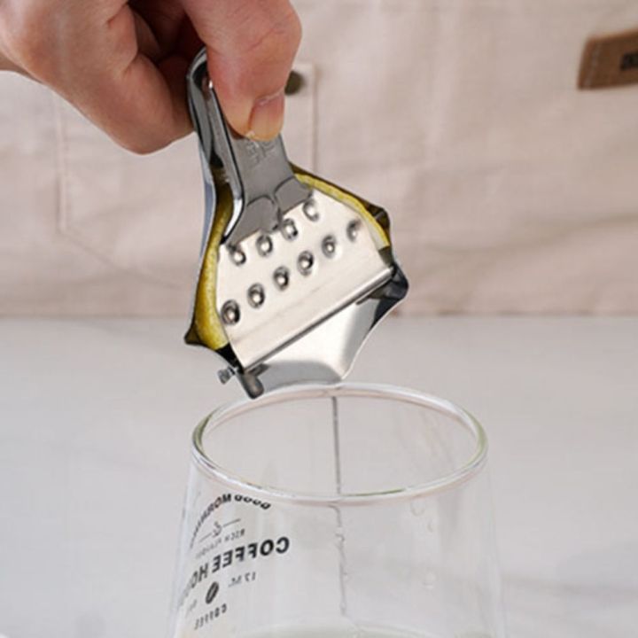 Portable Hand Press Stainless Steel Lemon Tongs Rustproof Lemon ...