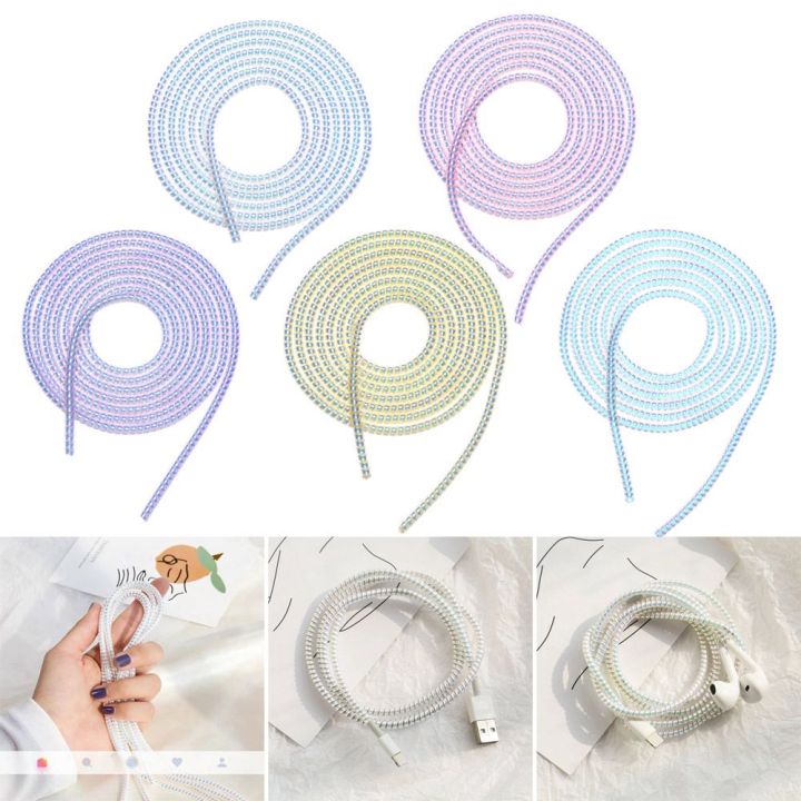 .55M Laser Color Data Line Cable Saver for Earphone Cable Winder USB ...