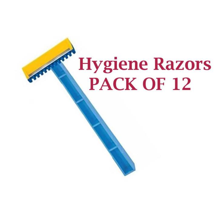PACK of 12 Hygiene Razors For Men, Hygiene Blade Razors, Personal ...