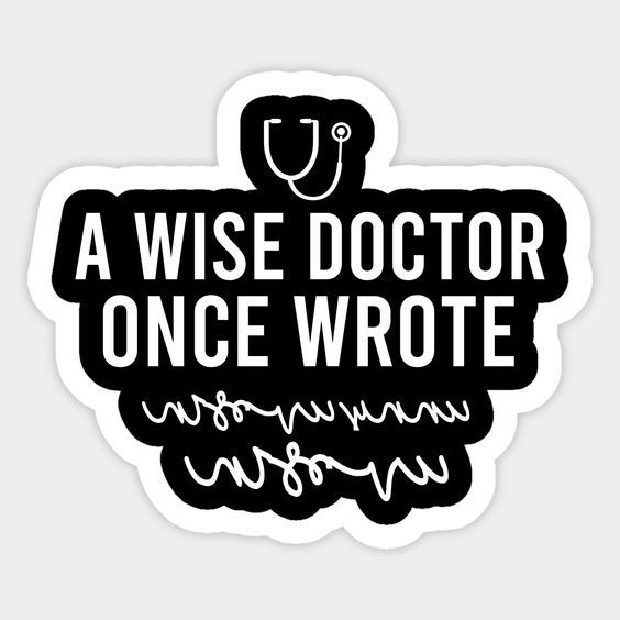 Funny Doctor Sticker for Laptop - 3 inch x 2 Inch - Doctor Stickers for ...