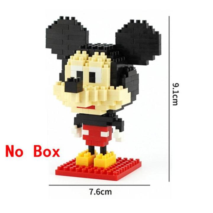 Plastic Mini Blocks Mickey Minnie Donald Duck Cartoon Diy Model Micro ...