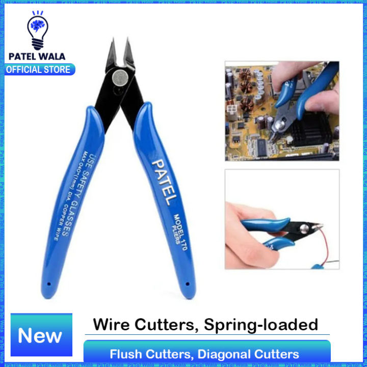 Wire Cutters, Spring-loaded Side Cutters Flush Cutters, Diagonal ...