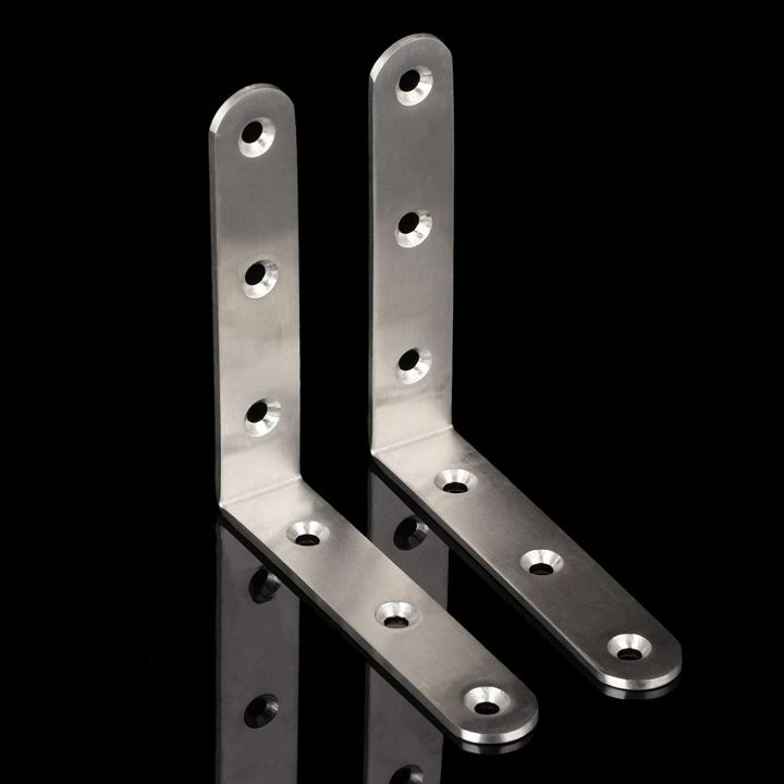 2 PCS Heavy Duty Corner Brace L Shaped Stainless Steel 3mm, Heavy Duty ...
