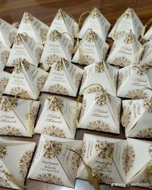 Bid Boxes – 50 pcs Nikkah Gift Boxes for Wedding | Low Price Nikkah Bid ...