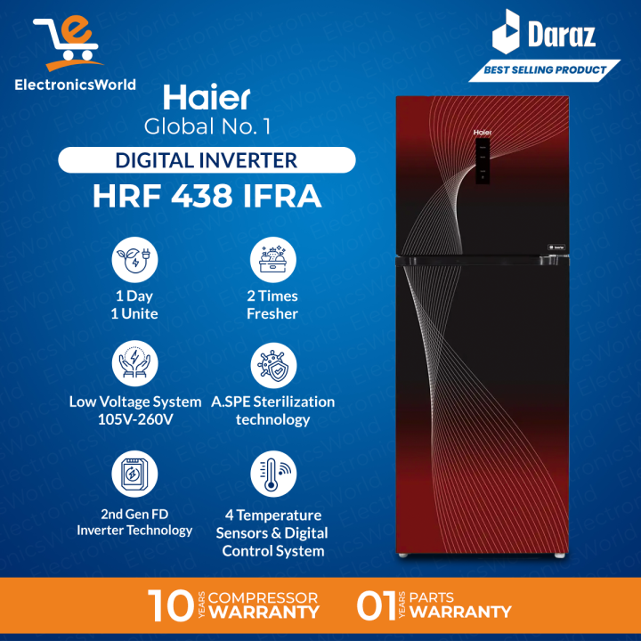 Haier Inverter Refrigerator - Digital Inverter | HRF- 438 IFPA (Fresher ...