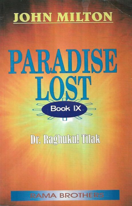 Paradise Lost Book IX - Tilak Notes - Text, Notes, Explanation, Q and A ...