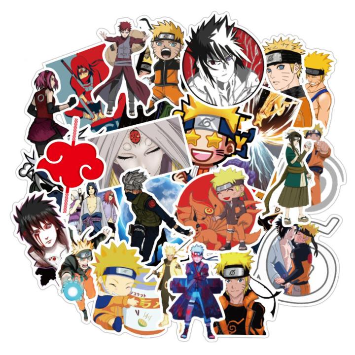 100pcs/Pack Naruto Cartoon Anime Stickers Waterproof Skateboard ...