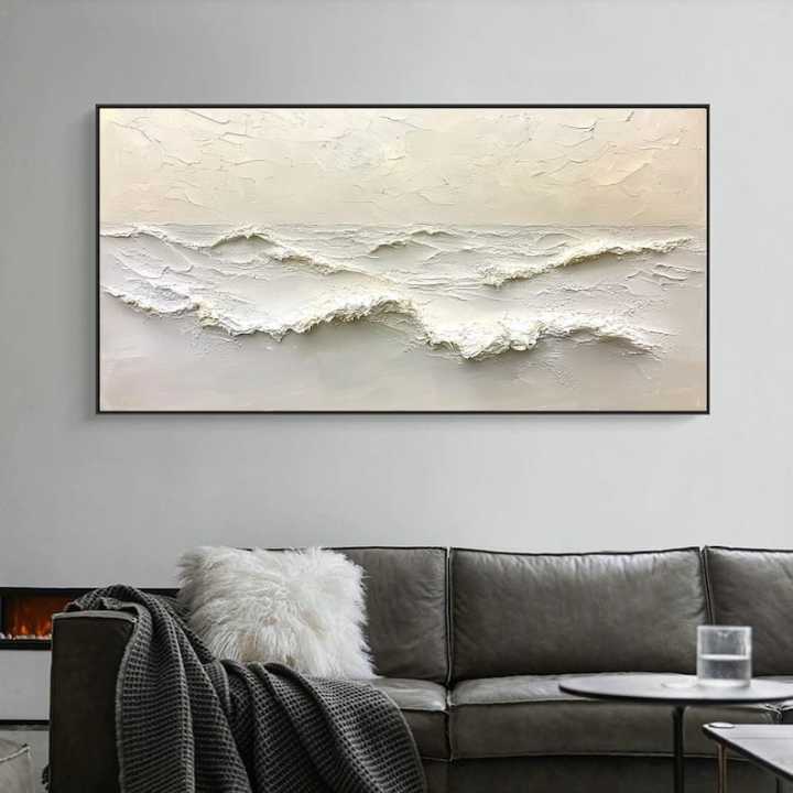 Wave Wall Painting – Elegant Sea View Art Frame for Home and Office ...