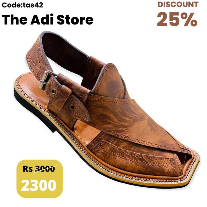Traditional Peshawari Chappal Kheri for Men - Triple Gear Chappal ...