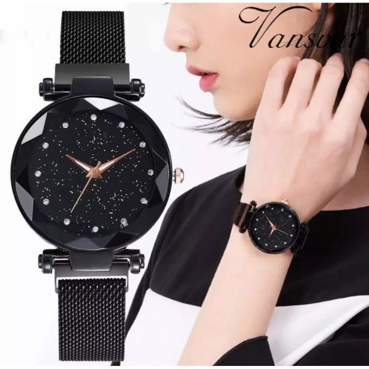 Luxury Magnet Chain Watch For Girls, Magnetic Chain Belt Analog Watch ...
