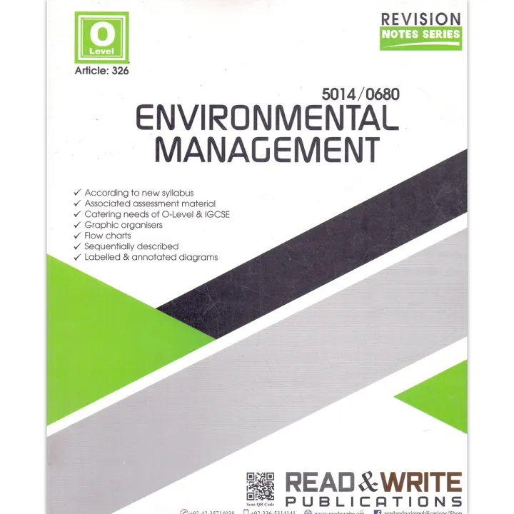 Environmental Management 5014 / 0680 for O Level Article : 326 | Daraz.pk