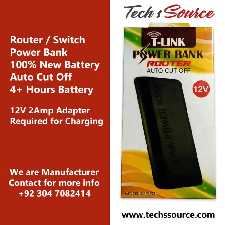 Wifi Router Power Bank 12V 2 Amp - Wifi Battery Bank - Techs Source ...