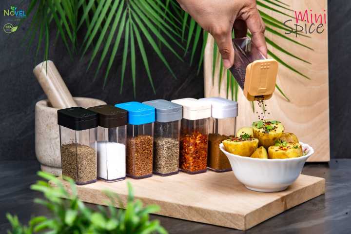 2 Pcs Crystal Namak Dani Storage box - Multipurpose Box Masala Boxes ...